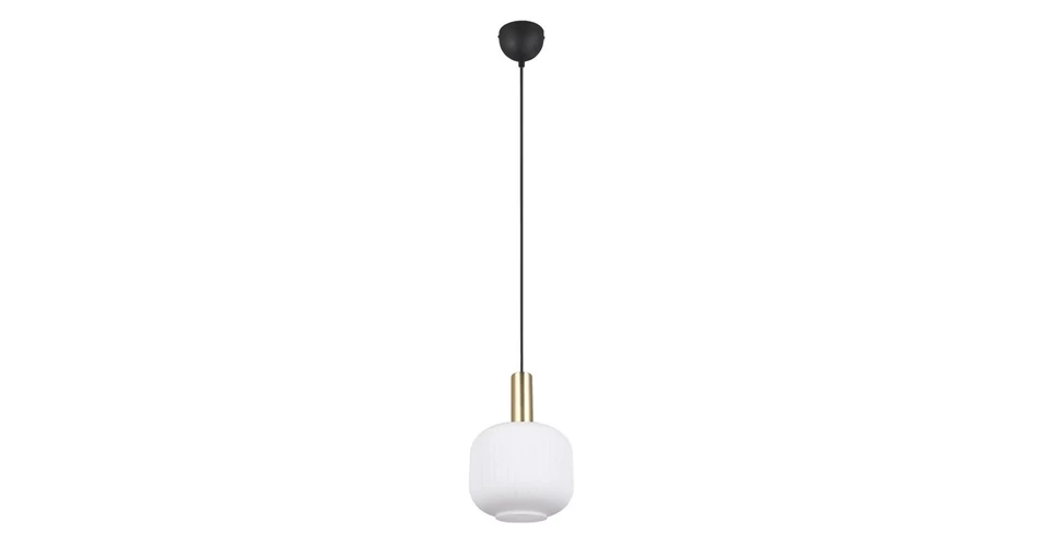 Pendul Trio DIVA, metal, sticla, alama, alb, E27 - Trio-319800108 ...